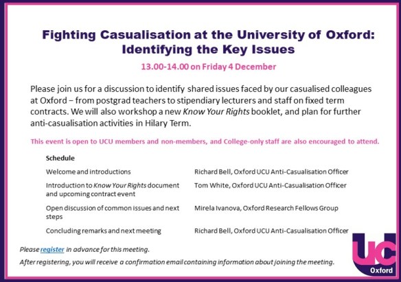 Casualisation | Oxford UCU